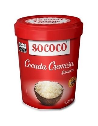Cocada Cremosa Branca 1,28kg - Sococo