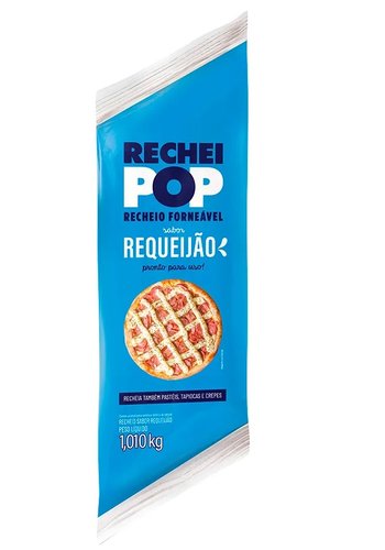 Recheio Forneável Requeijão 1,01kg - Pop